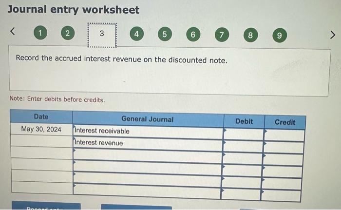 Solved Journal entry worksheet (5) (7) Record the accrued | Chegg.com