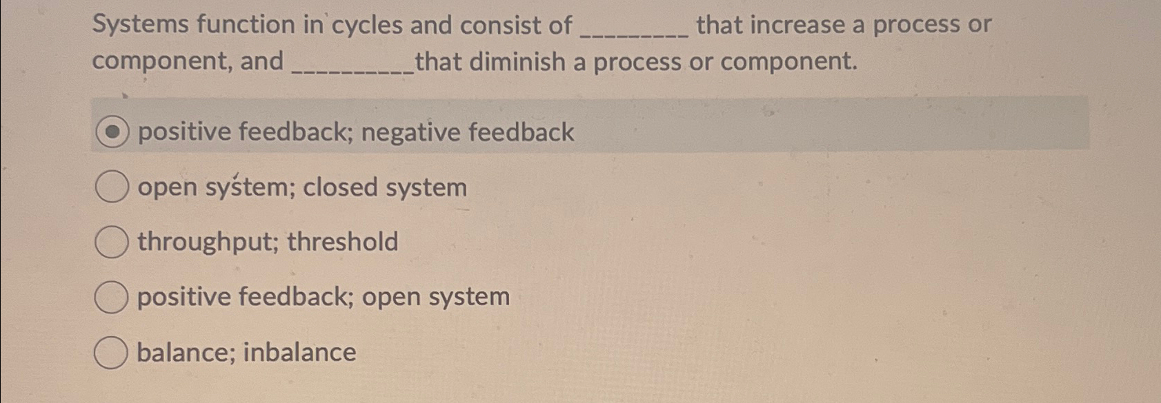 Solved Systems function in cycles and consist of ﻿that | Chegg.com