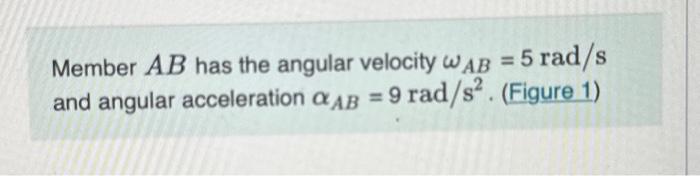 Solved Determine the angular velocity of memeber CD at the | Chegg.com