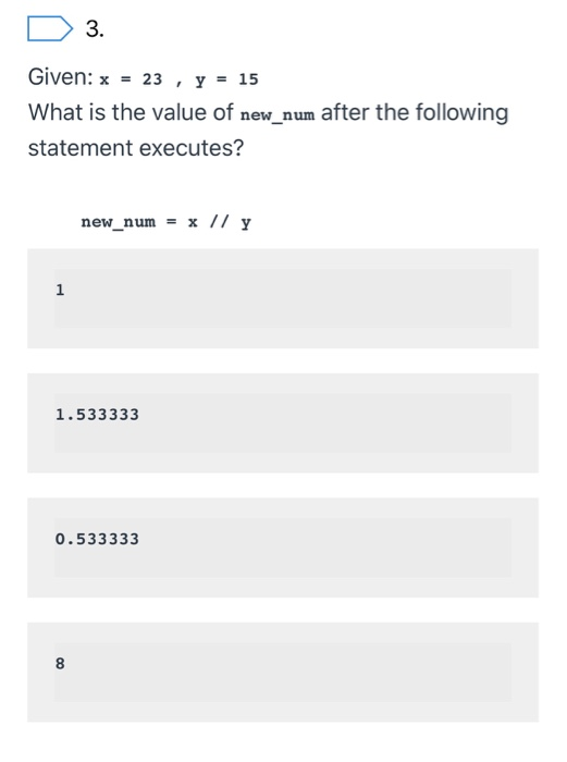 Solved D 1. Given that pi = 3.1415926535, which of the | Chegg.com