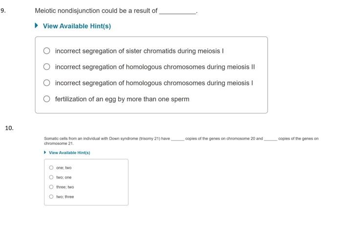 Solved 1. What is an outcome of reduction division? O the | Chegg.com