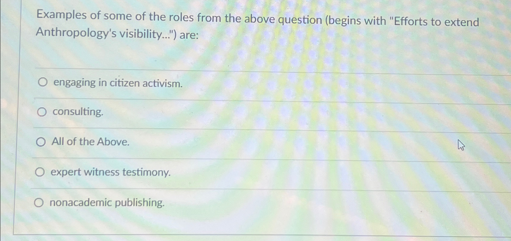 Solved Examples of some of the roles from the above question | Chegg.com