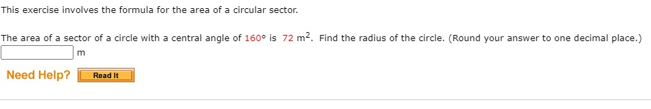 Solved This exercise involves the formula for the area of a | Chegg.com