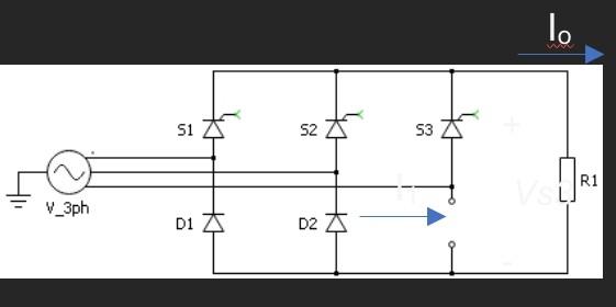 A semi-controlled three-phase converter is powered by | Chegg.com