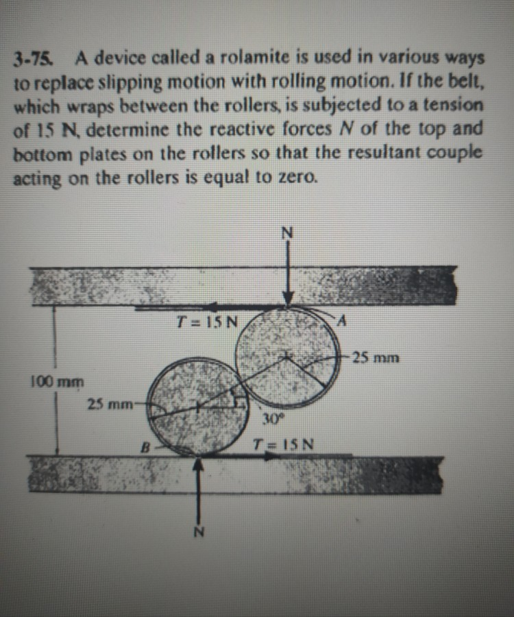 Solved 3-75. A device called a rolamite is used in various | Chegg.com