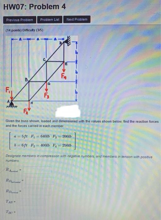 Solved HW07: Problem 4 Next Problem Previous Problem Problem | Chegg.com