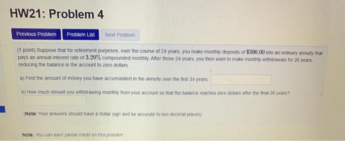 Solved HW21: Problem 4 Previous Problem Problem List Next | Chegg.com