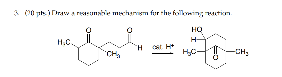 Solved Draw a reasonable mechanism for the following | Chegg.com