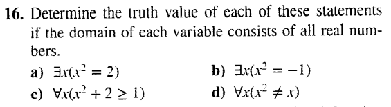 Solved Determine the truth value of ﻿each of ﻿these | Chegg.com