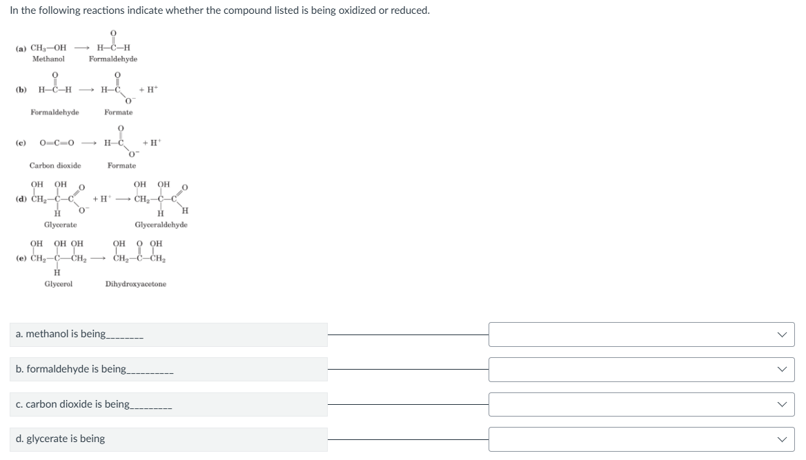 Solved In the following reactions indicate whether the | Chegg.com