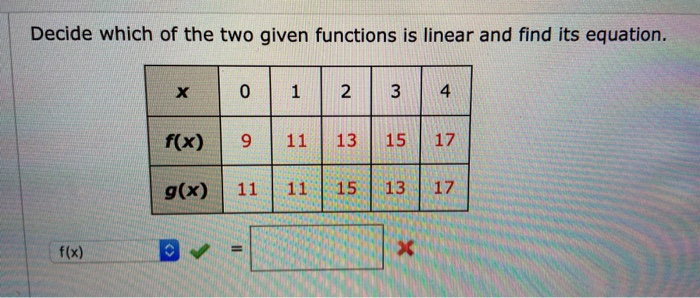 Solved Decide which of the two given functions is linear and | Chegg.com