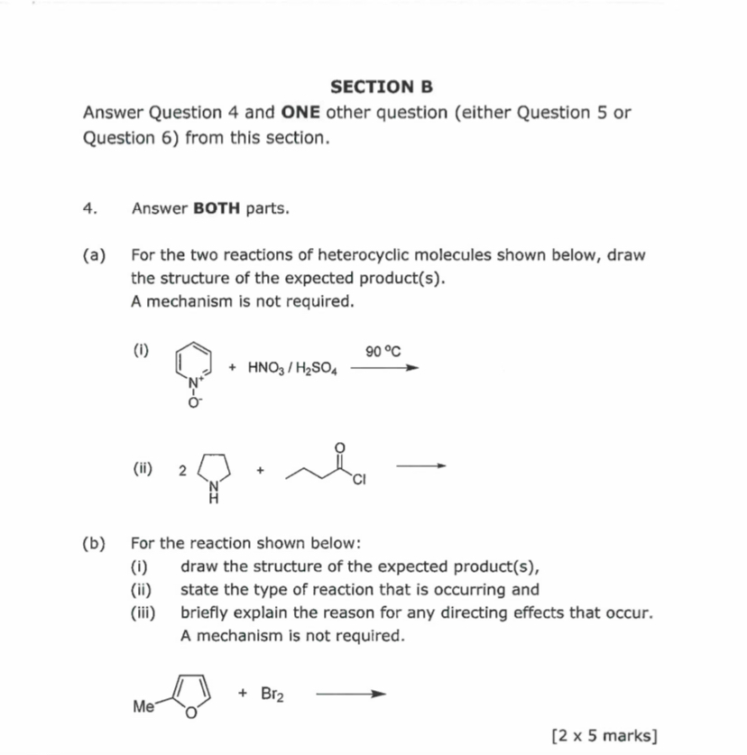 Solved SECTION BAnswer Question 4 ﻿and ONE other question | Chegg.com