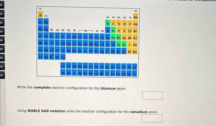 Solved Write the complete electron configuration for the | Chegg.com