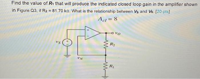 Solved Find the value of R1 that will produce the indicated | Chegg.com