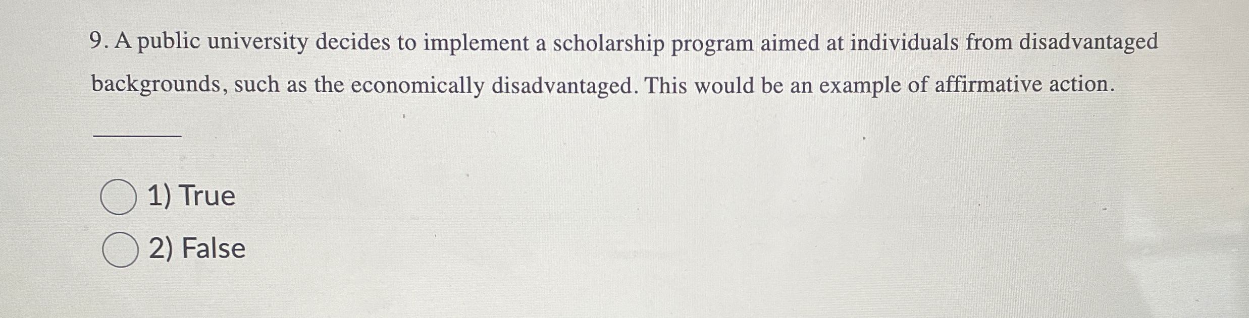 Solved A public university decides to implement a | Chegg.com
