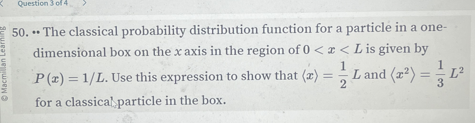 Solved * ﻿The classical probability distribution function | Chegg.com