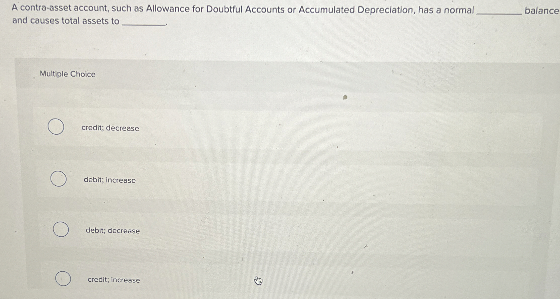 Solved A contra-asset account, such as Allowance for | Chegg.com