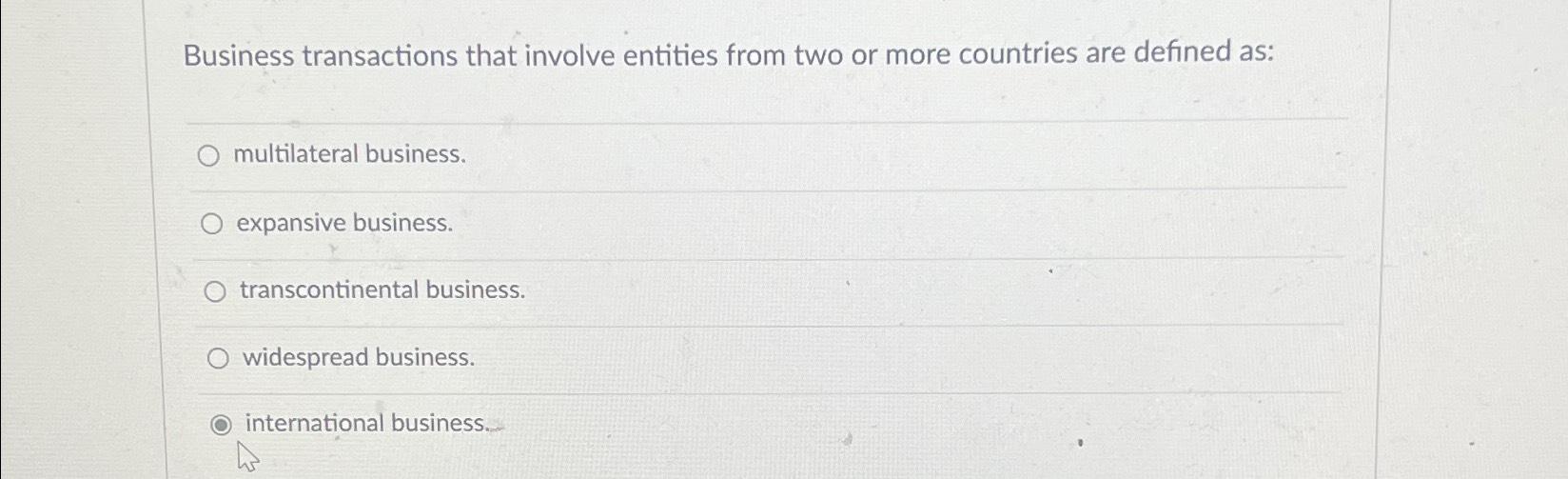 Solved Business transactions that involve entities from two | Chegg.com