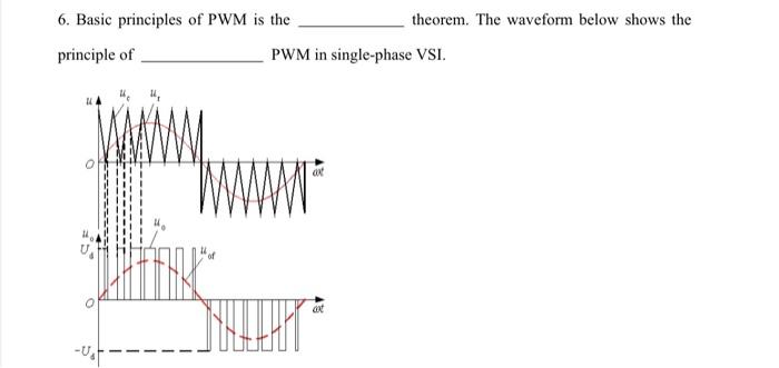 Solved 6. Basic principles of PWM is the principle of -U₁t | Chegg.com