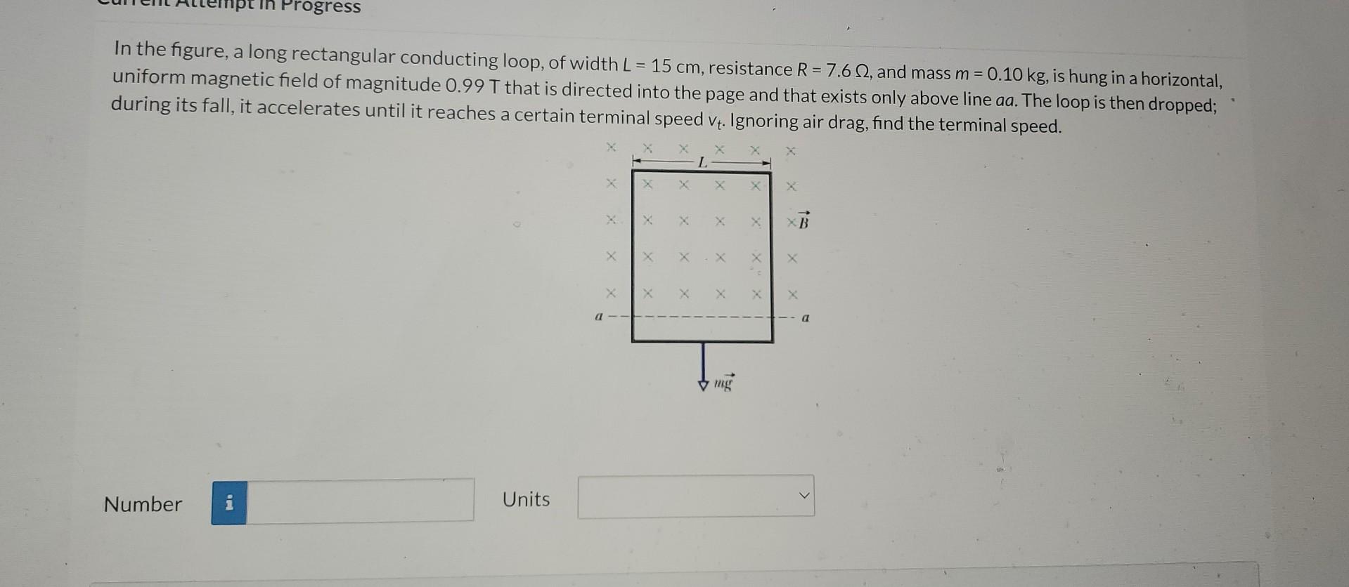 Solved In the figure, a long rectangular conducting loop, of | Chegg.com