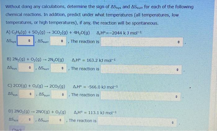 Solved Without doing any calculations, determine the sign of | Chegg.com
