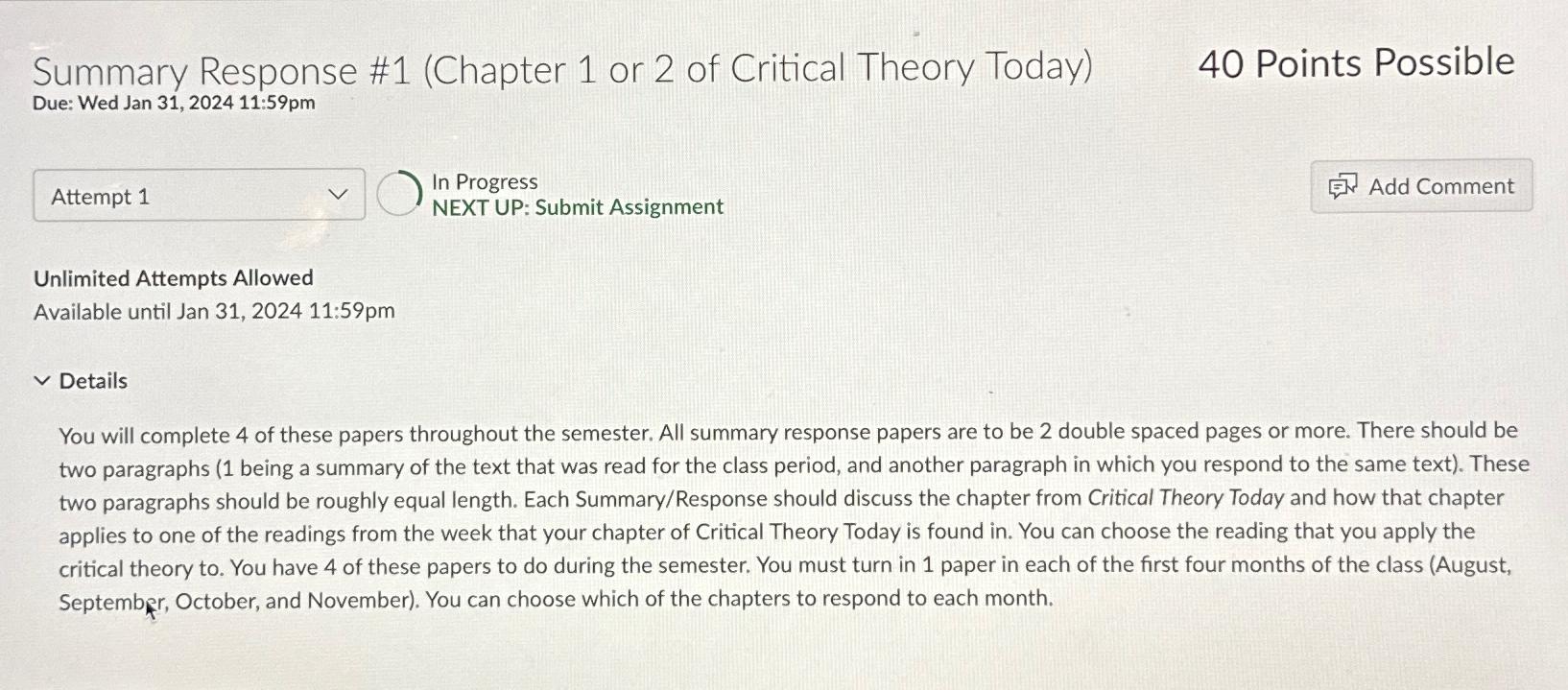 Solved Summary Response #1 (Chapter 1 ﻿or 2 ﻿of Critical | Chegg.com