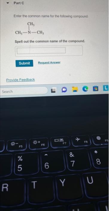 Solved Spell out the full name of the compound.Enter the | Chegg.com