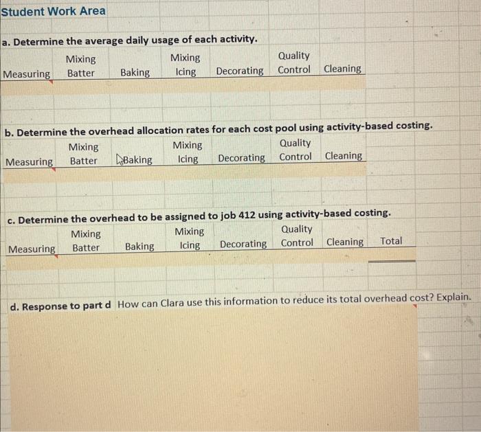 DA9.2. Data analytict can be used to determine costs | Chegg.com