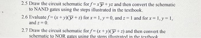Solved solve 2.5 and 2.7use the given images to draw in the | Chegg.com