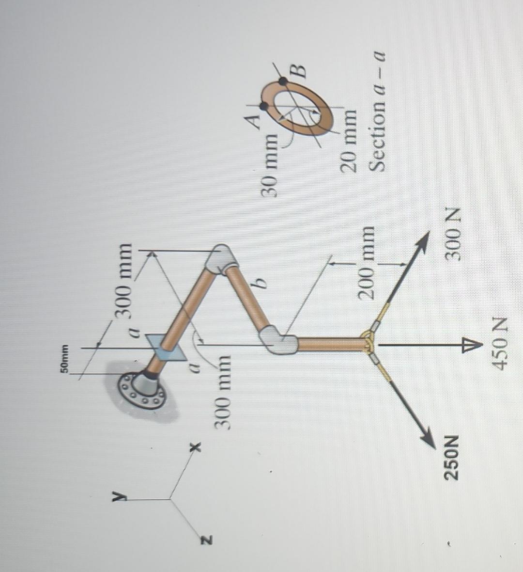Solved find internal sections at a-a | Chegg.com