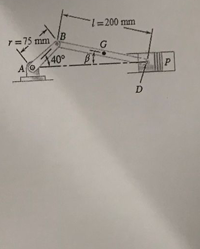 [Solved]: In the mechanism shown in the figure, arm AB rotat