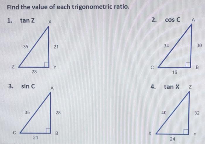 Solved Trigonometric RatiosI want see a simple example to | Chegg.com