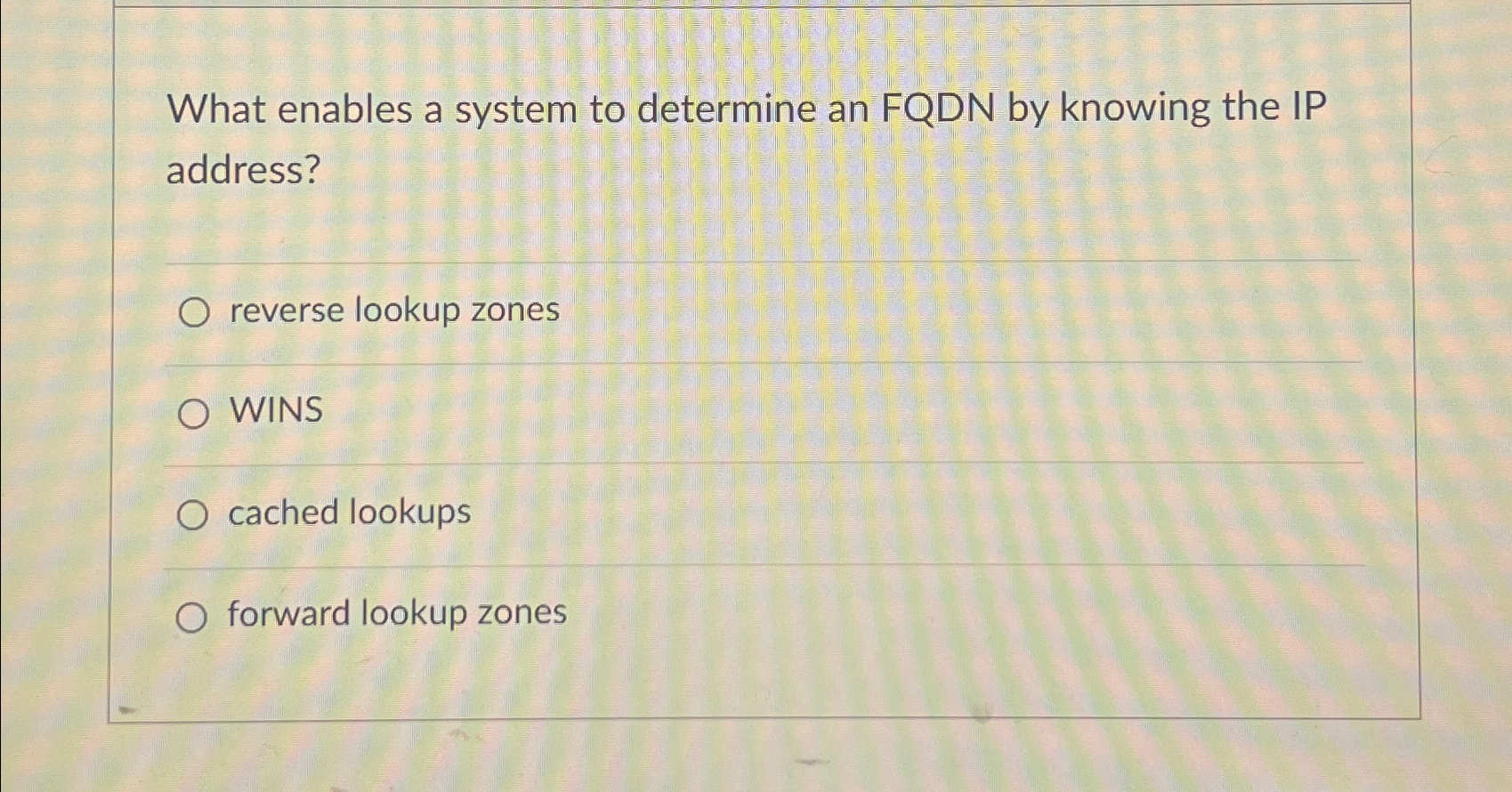 Solved What enables a system to determine an FQDN by knowing | Chegg.com