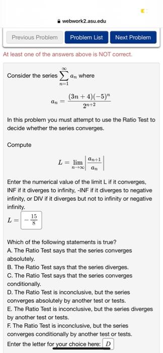 Solved webwork2.asu.edu Previous Problem Problem List Next | Chegg.com