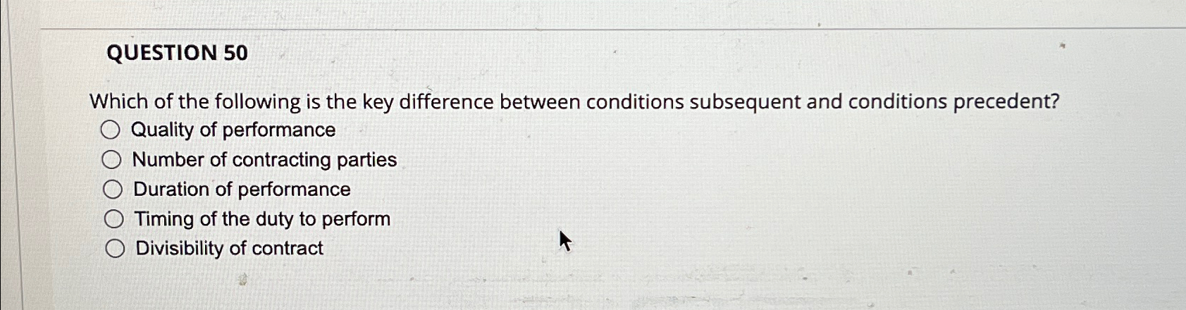 Solved QUESTION 50Which of the following is the key | Chegg.com