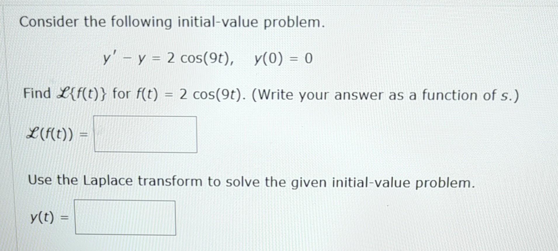 Solved Consider the following initial-value problem. | Chegg.com