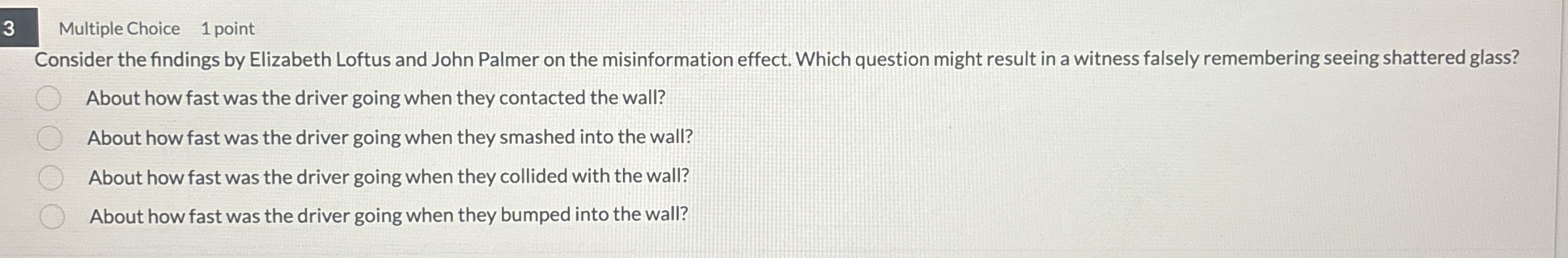 3Multiple Choice1 ﻿pointConsider the findings by | Chegg.com