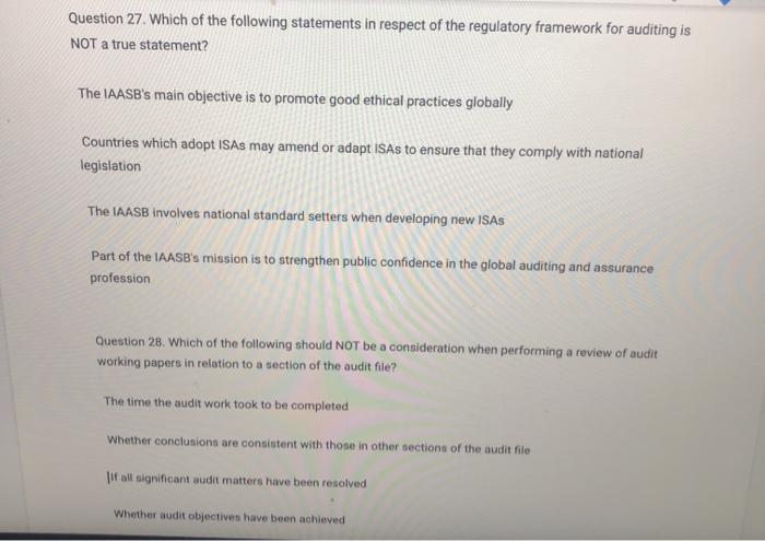 Question 21. According to ISA 402, Audit | Chegg.com