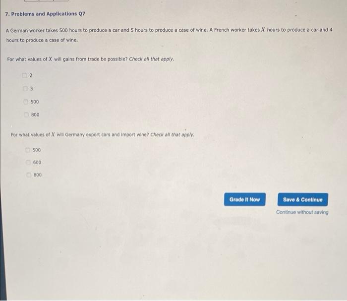 Solved 7. Problems and Applications Q7 A German worker takes | Chegg.com