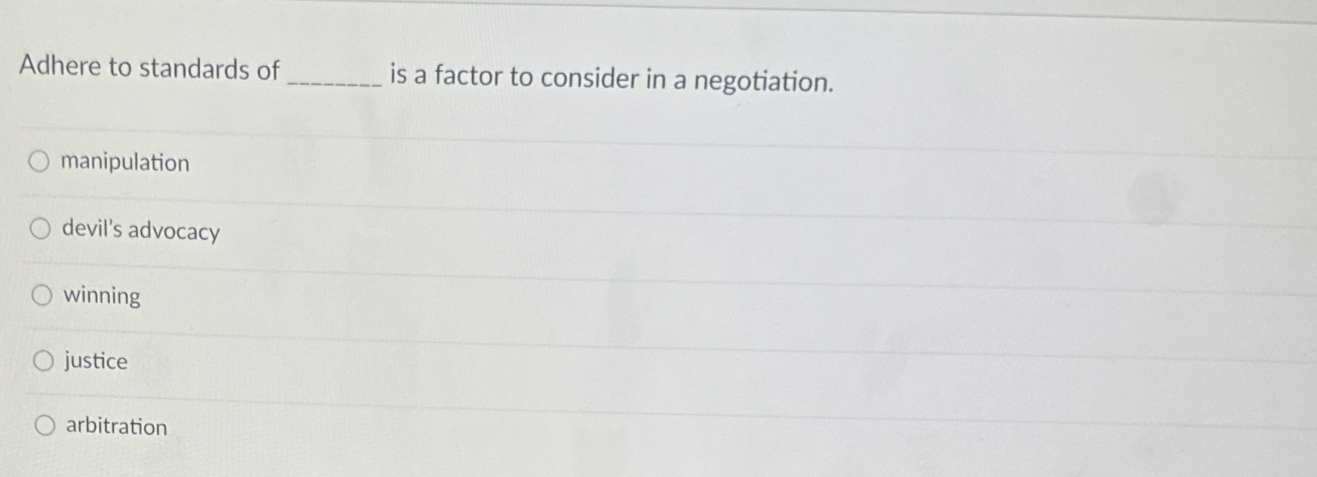Solved Adhere to standards of q, ﻿is a factor to consider in | Chegg.com