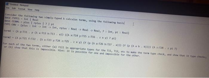 United - Notepad File Edit Format View Help Consider | Chegg.com