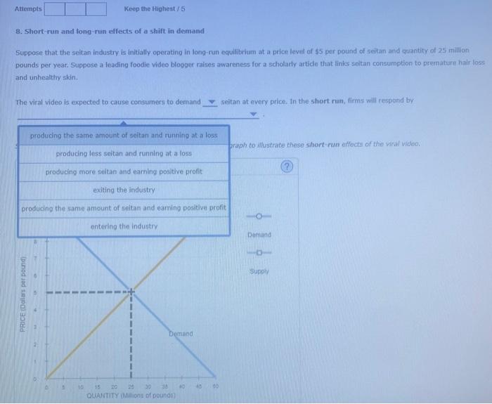 Solved 8. Short-rum and long-run elfects of a shift in | Chegg.com