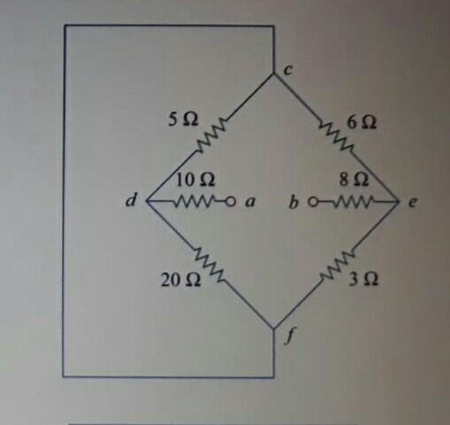 Solved find the equivalent resistance value (Rab) value of | Chegg.com