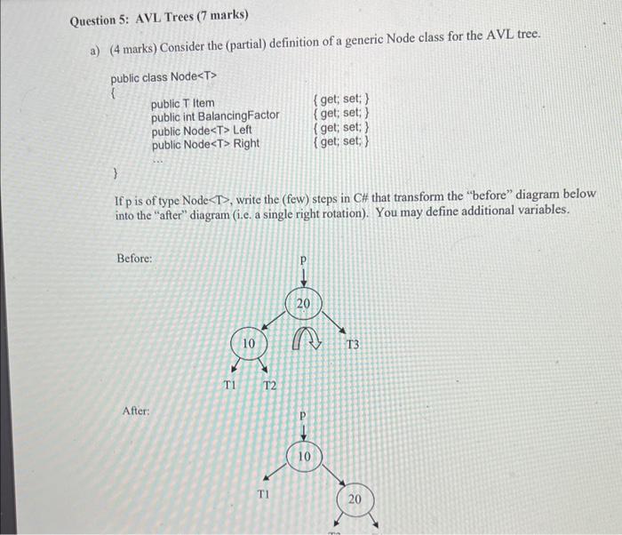 Solved a) (4 marks) Consider the (partial) definition of a | Chegg.com
