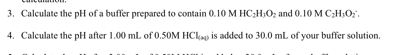 Solved Calculate the pH of a buffer prepared to contain | Chegg.com