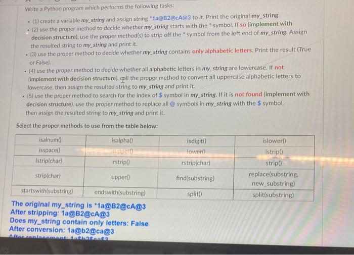 Solved Write a Python program which performs the foliowing | Chegg.com