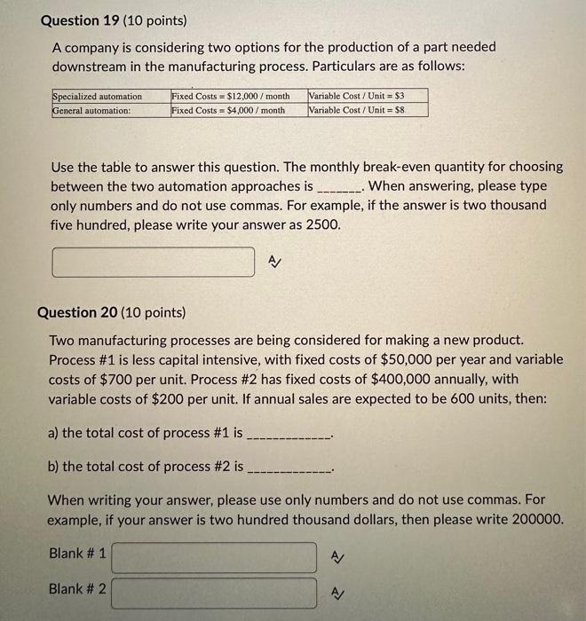 Solved A company is considering two options for the | Chegg.com