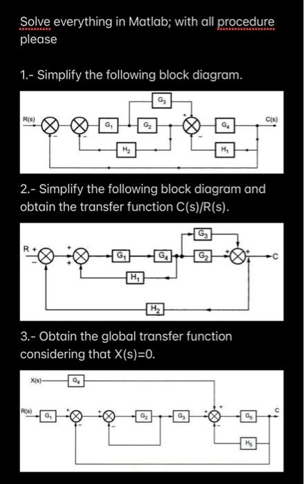 Solve everything in Matlab; with all procedure please | Chegg.com
