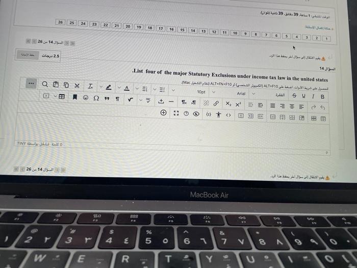 Solved .List four of the major Statutory Exclusions under | Chegg.com