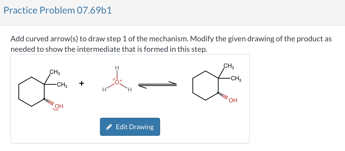 Solved Practice Problem 07.69b1Add curved arrow(s) ﻿to draw | Chegg.com